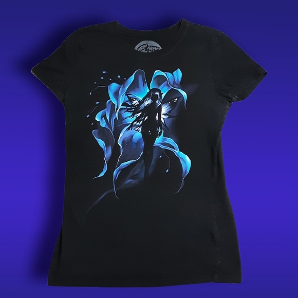 Trick Fairy | Tops | Blue Trick Fairy Xl Black Short Sleeve Graphic Tee ...